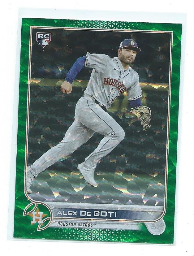 2022 Topps Update-Alex De Goti Green Ice Rookie /499-Houston Astros | eBay