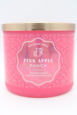 Bath and Body Works PINK APPLE PUNCH 3-Wick Candle 14.5 oz * NEW * | eBay