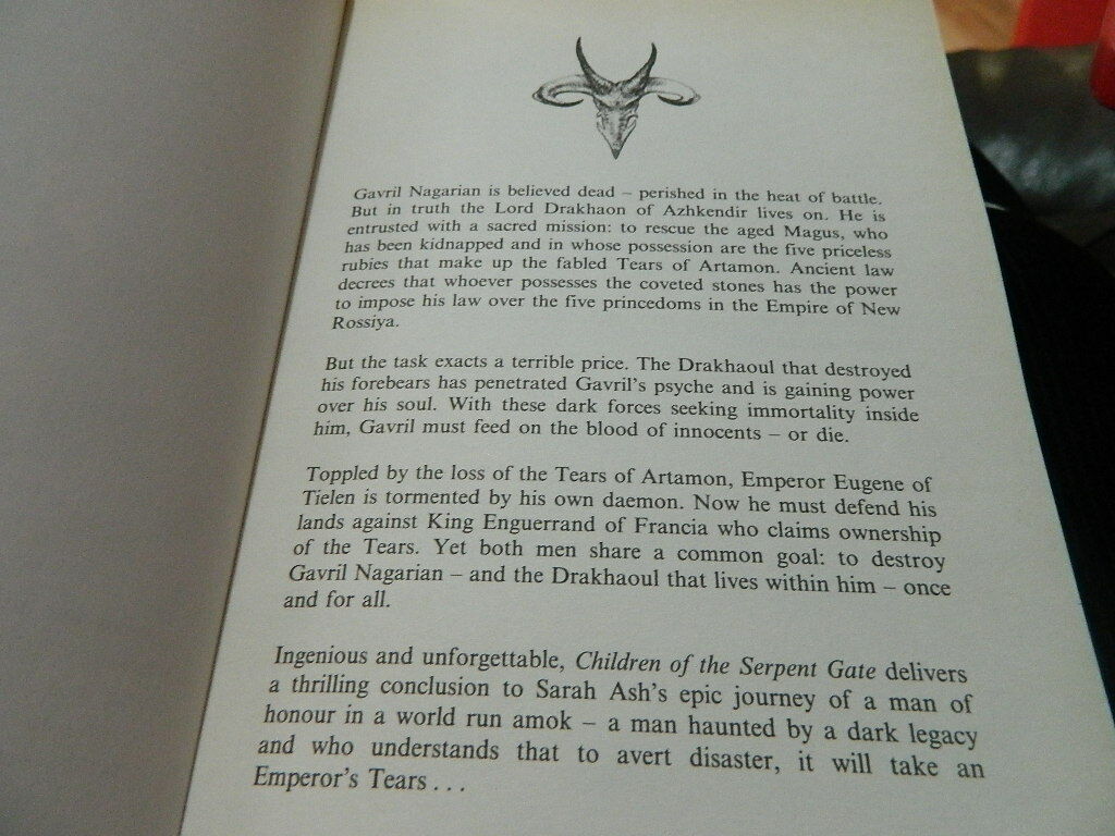 CHILDREN OF THE SERPENT GATE - Book Three of The Tears Of Artamon ...