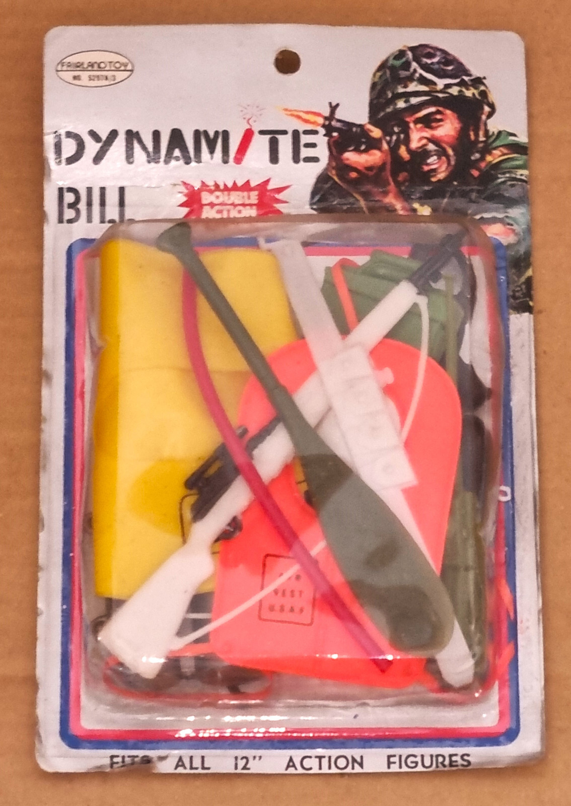 Vintage 70"s Gi Joe Knock off DYNAMITE BIL 1/6 Weapons 12" K/O Mr ...