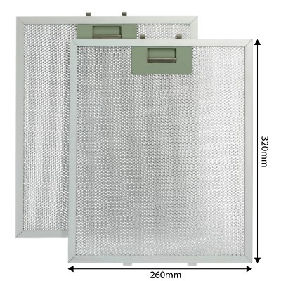 2 x 320 x 260mm Aluminium Cooker Hood Oven Extractor Fan Filters For ...