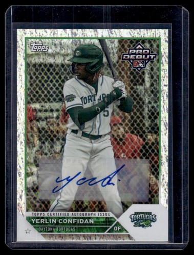 2023 Topps Pro Debut Autographs Silver Foil Yerlin Confidan Auto 036/ ...