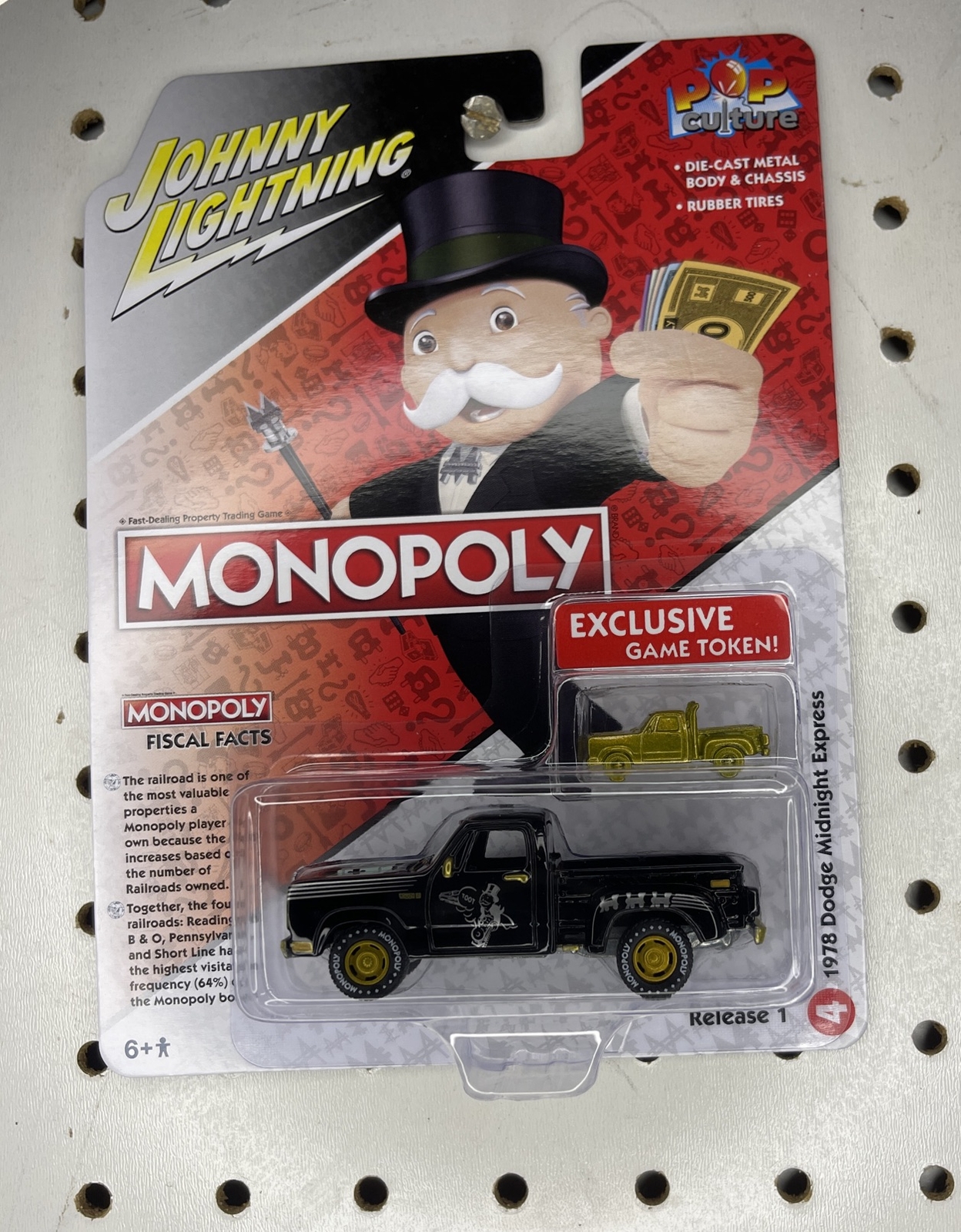 JOHNNY LIGHTNING MONOPOLY 1978 DODGE MIDNIGHT EXPRESS 1/64 w/ GAME ...