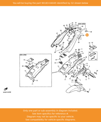 YAMAHA Nut, Spring, 90183-04045 OEM TZR250 FZR600 SRX400 FZR500 | eBay