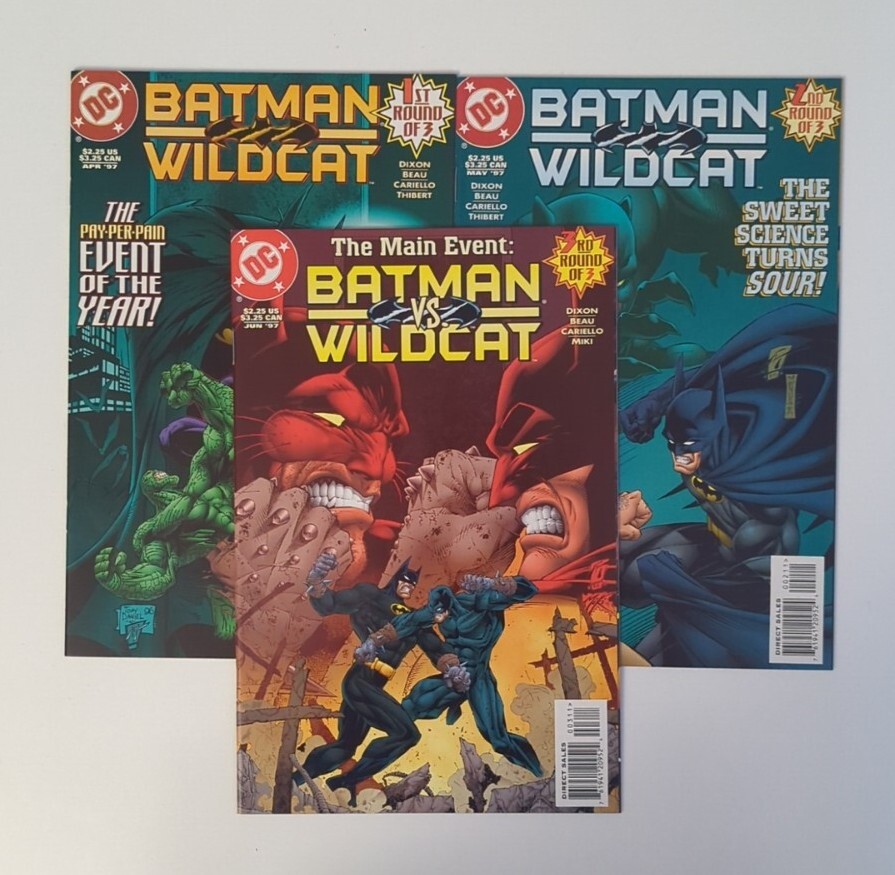 Batman Wildcat 1 2 3 run/lot DC Comics 1997 Dixon Cariello COMPLETE SET ...