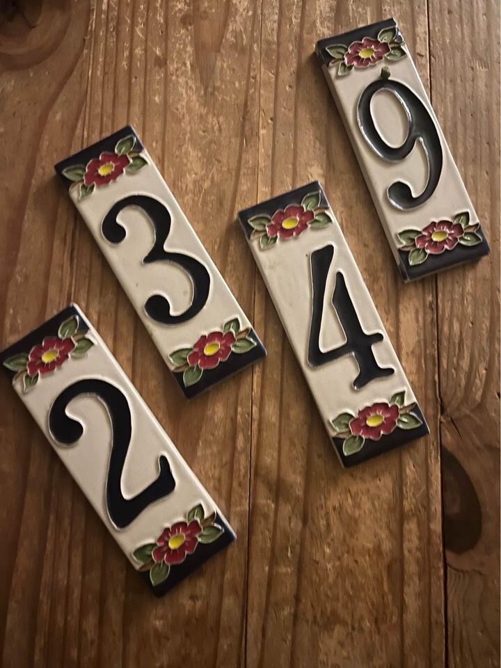 Ceramic Tile House Address Numbers from Positano, Italy | eBay