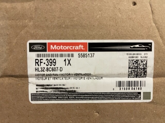 Genuine Ford Engine Cooling Fan Assembly Hl3z-8c607-d for sale online ...