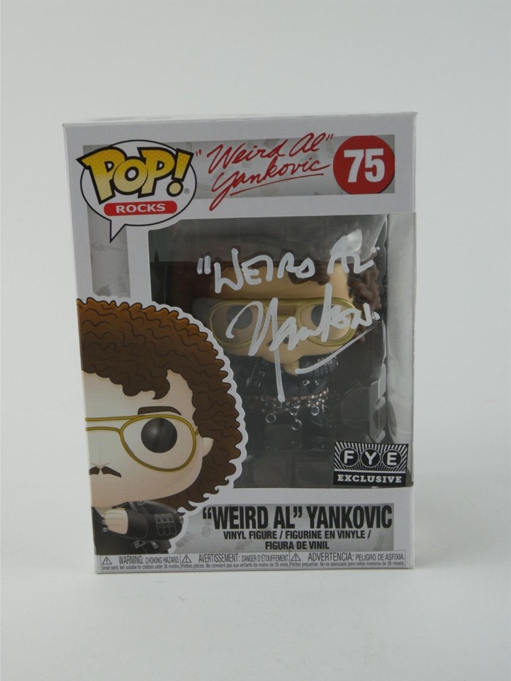 Weird Al Yankovic Signed Funko Pop 75 Weird Al Yankovic Autographed JSA ...