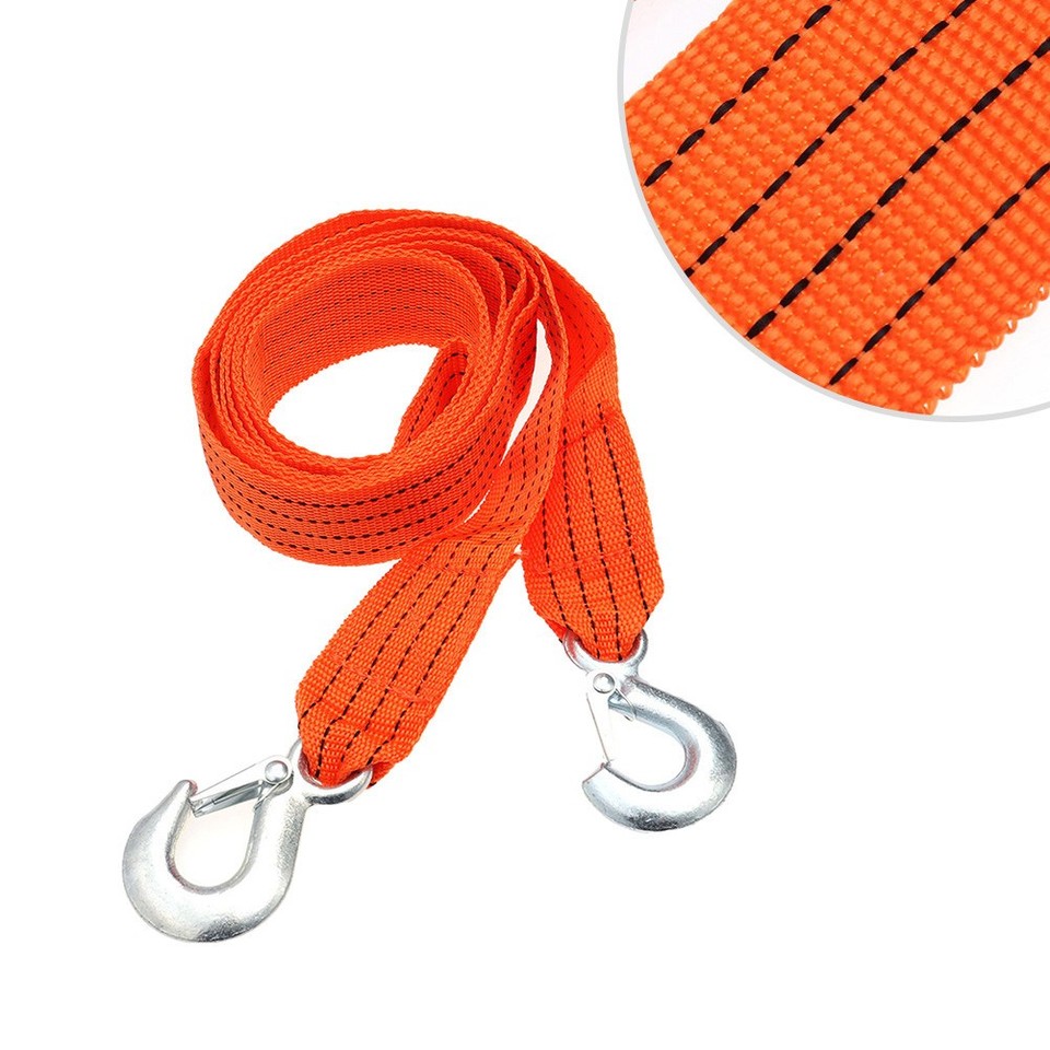 4 Meters Strong Rope Heavy Duty Winch Pull Strap Car Nylon Trailer | eBay