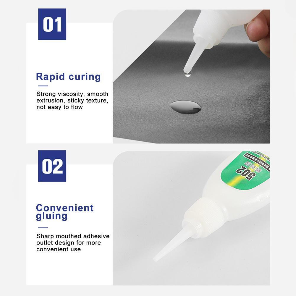 502 Glue Strong Adhesive Welding Oily Glue Plastic Wood Metal Rubber ...