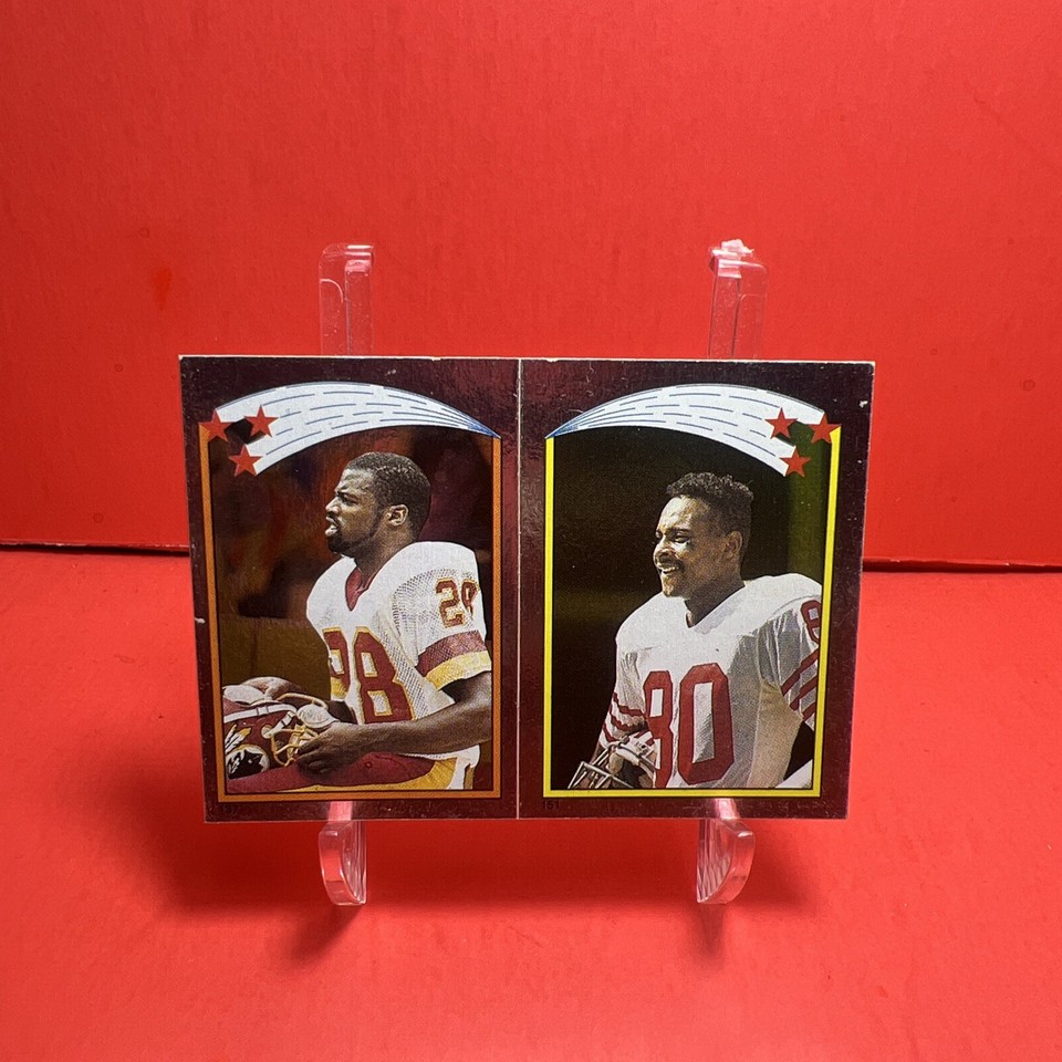 1988 Super Star Sticker Back Cards Stephen Starring Darrell Green Jerry ...