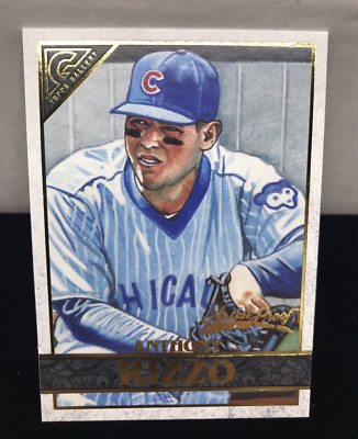 Anthony Rizzo Artist Proof 2020 Topps Gallery MLB Baseball #103 Chicago ...