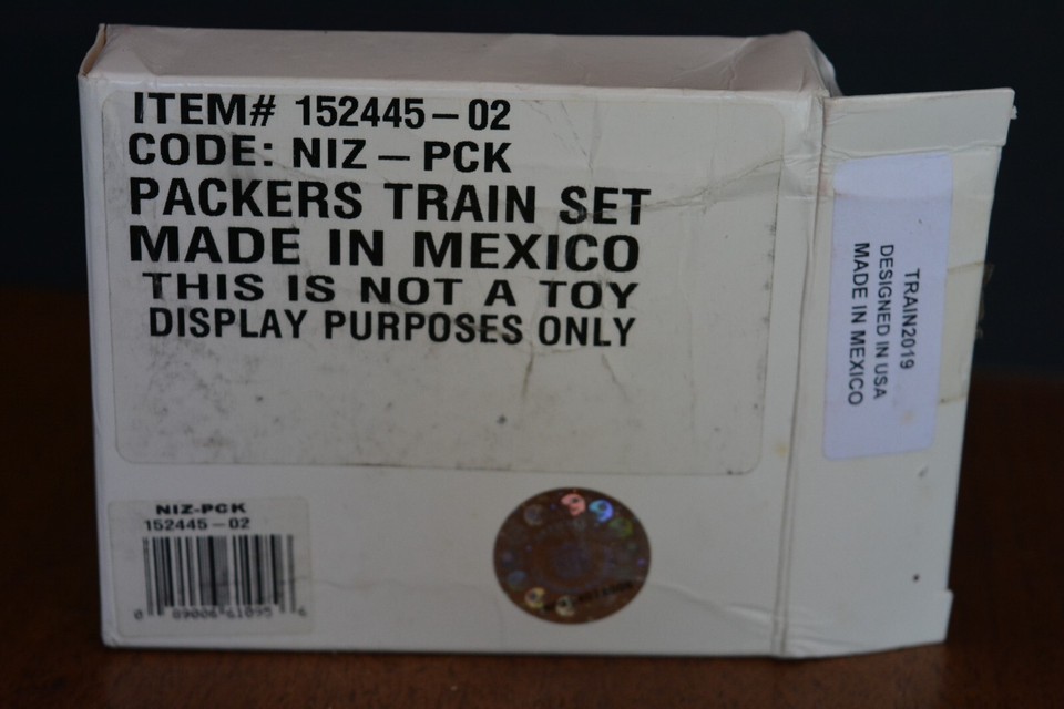 GREEN BAY PACKERS Miniature Pewter Train Set | eBay