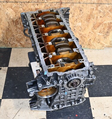 Main Block Crankshaft Crank Case w/Crankshaft N54 Engine OEM BMW E60 ...