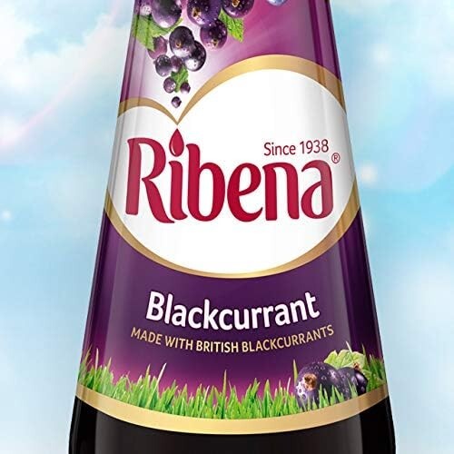 Ribena Blackcurrant Drink 850ml Original - Pack of 4 Bottles | Vitamin ...