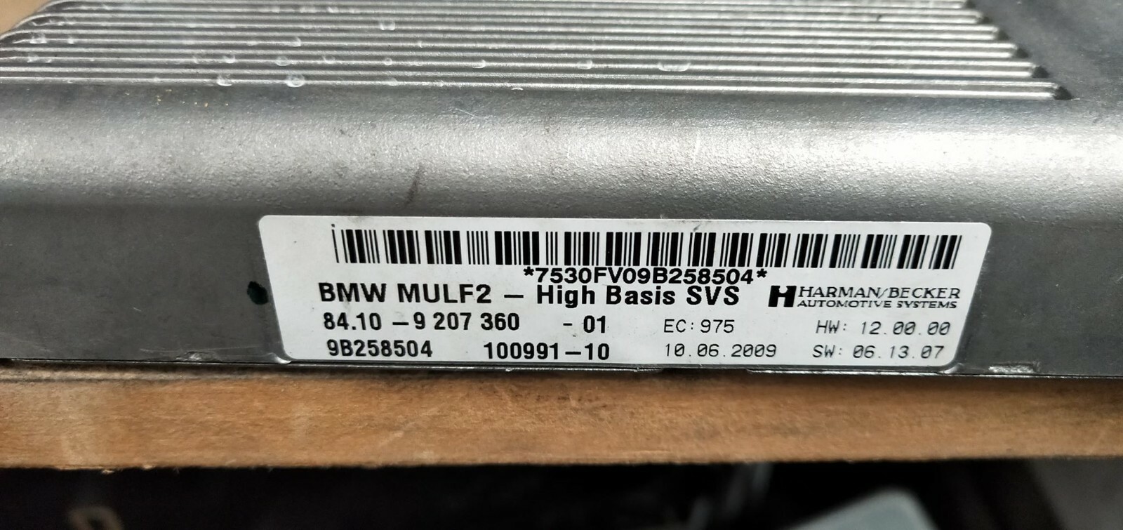 BMW E70 X5 2009 STEREO/HEAD UNIT BLUETOOTH MULF2 MODULE 8410-9207360-01 ...