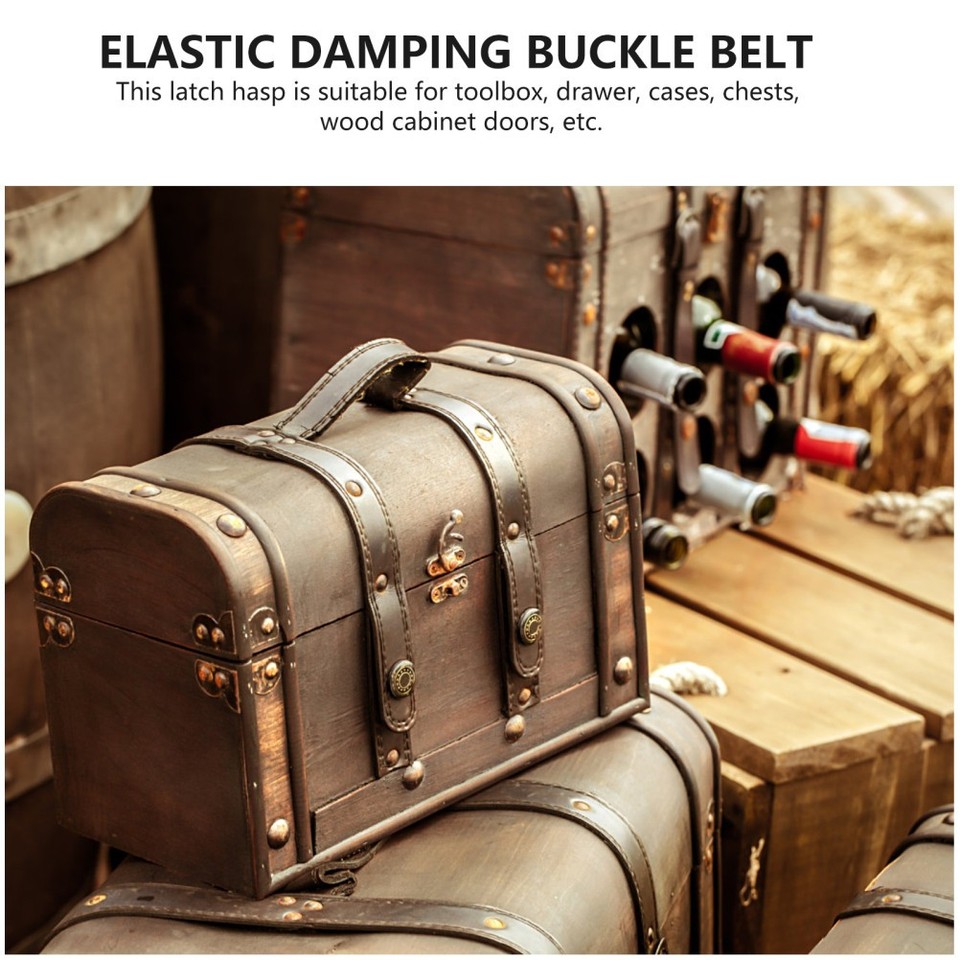 6 Pcs Box Hasp Lock Steel Spring Loaded Toggle Latch Buckle for Cabinet ...