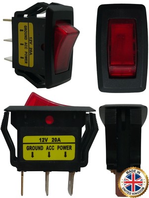 Rocker - 20 Amp Rocker Switch