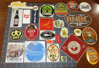 25 BEER STICKER PACK LOT decal craft beer brewing brewery tap handle 2 ...