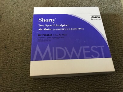 NEW MIDWEST Shorty Air Motor Two-Speed 4 hole 710024D Dental Handpiece ...