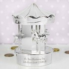 PERSONALISED Carousel Money Box. ENGRAVED Christening Birthday Newborn ...