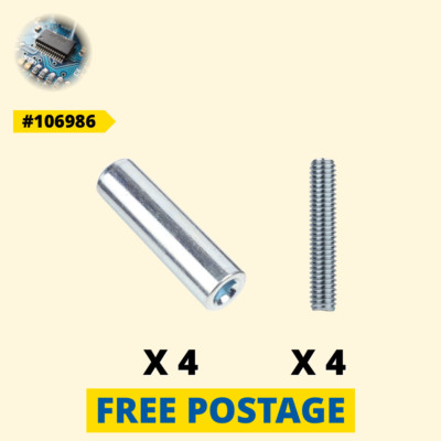 4 x IKEA Threaded Rod and Coupling sleeve for bed frame 106986 100013 ...