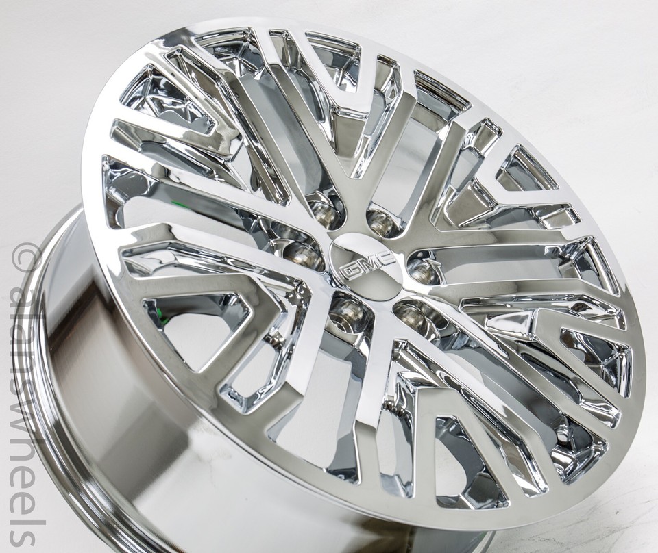 4 NEW GMC Sierra Yukon Denali Chrome 22” Wheels Rims Lug Nuts 5906 SEV ...