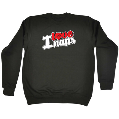 Love Naps Stencil - Mens Womens Novelty Funny Top Sweatshirts Jumper ...