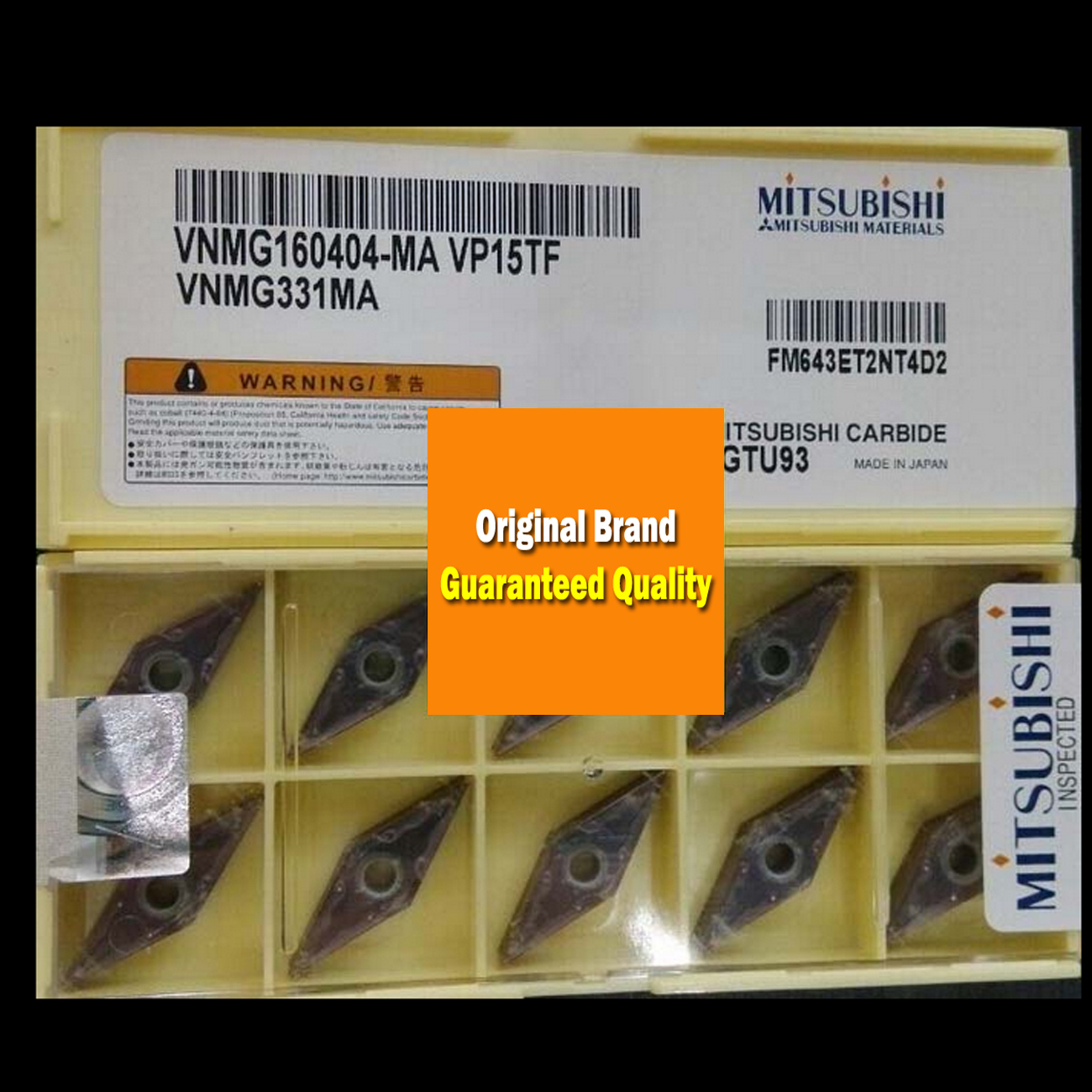 10PCS in BOX Original MITSUBISHI VNMG160404-MA VP15TF VNMG331MA Carbide ...
