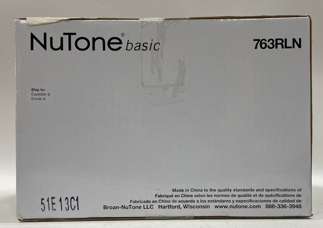 763RLN Bath Light NuTone Fan CFM Exhaust 50 Ceiling for sale online | eBay