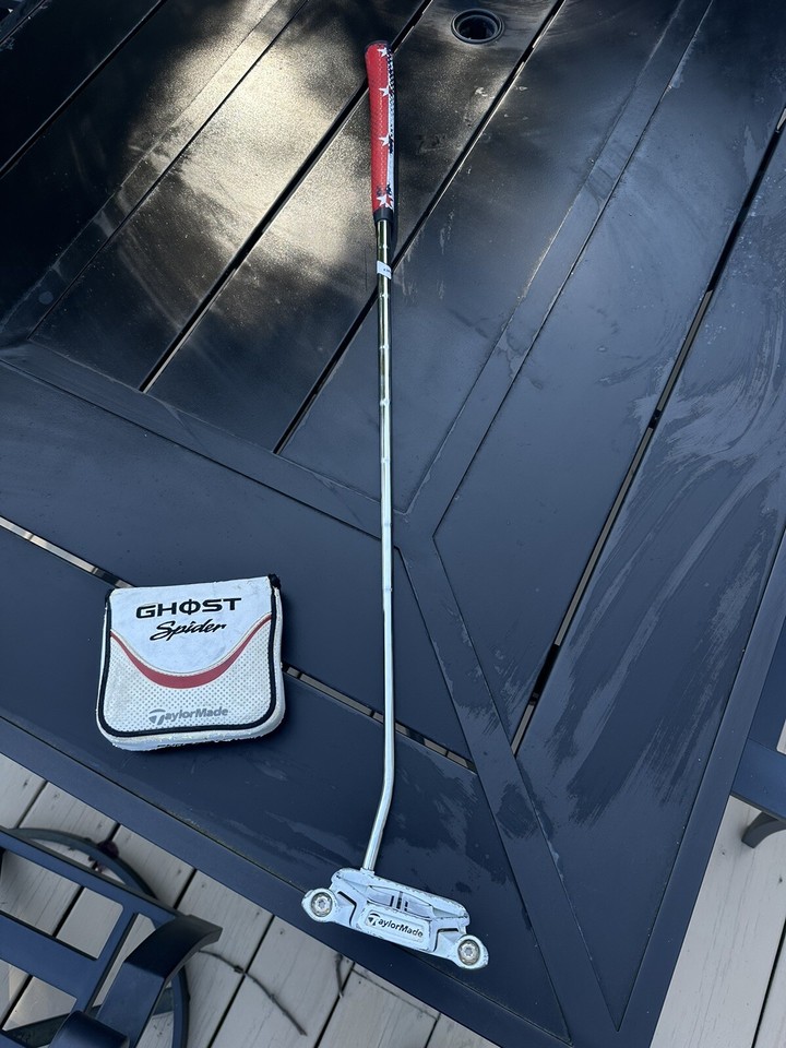 Taylormade Spider Ghost Putter 34" American Flag Golf Pride Grip With ...