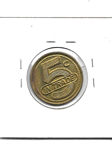 Muncie, Indiana Trade Token DURST PLACE 5c | eBay