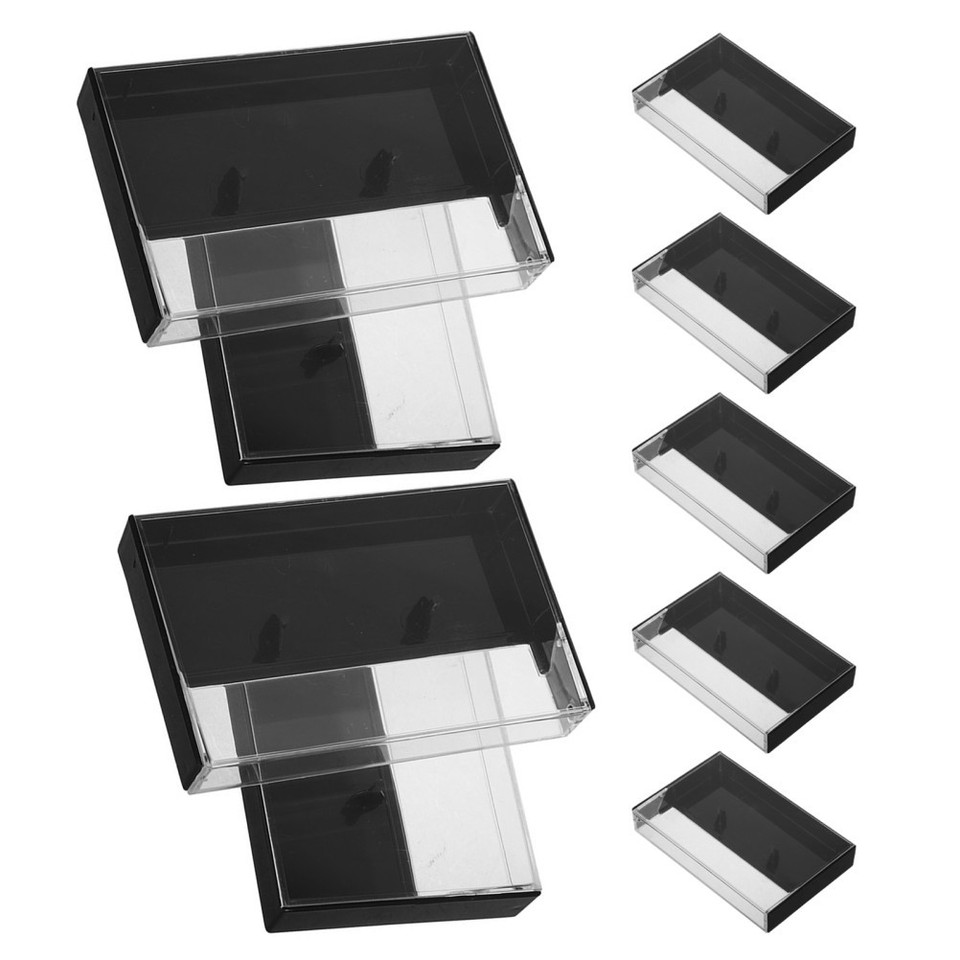 9PCS Cassette Cases: Plastic Cassette Tape Holder Storage Case - Audio ...