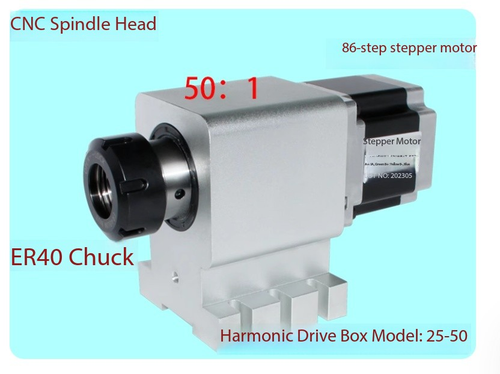 CNC Indexing Table A-Axis Rotary Spindle CNC Indexing Head with Zero ...