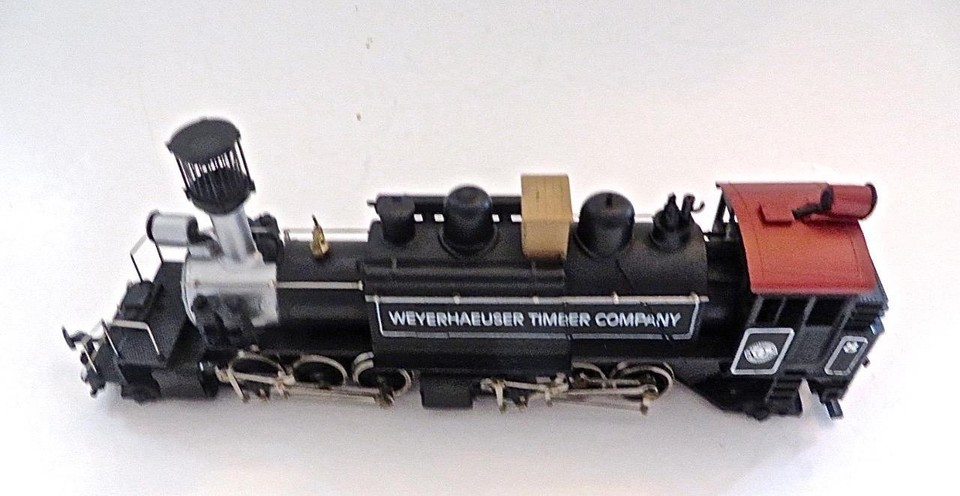 HO Mantua 326-100 Booth Kelly Weyerhaeuser Logging 2-6-6-2 Steam Tank ...