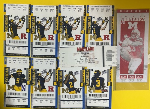 2021 michigan football ticket lot stub | eBay