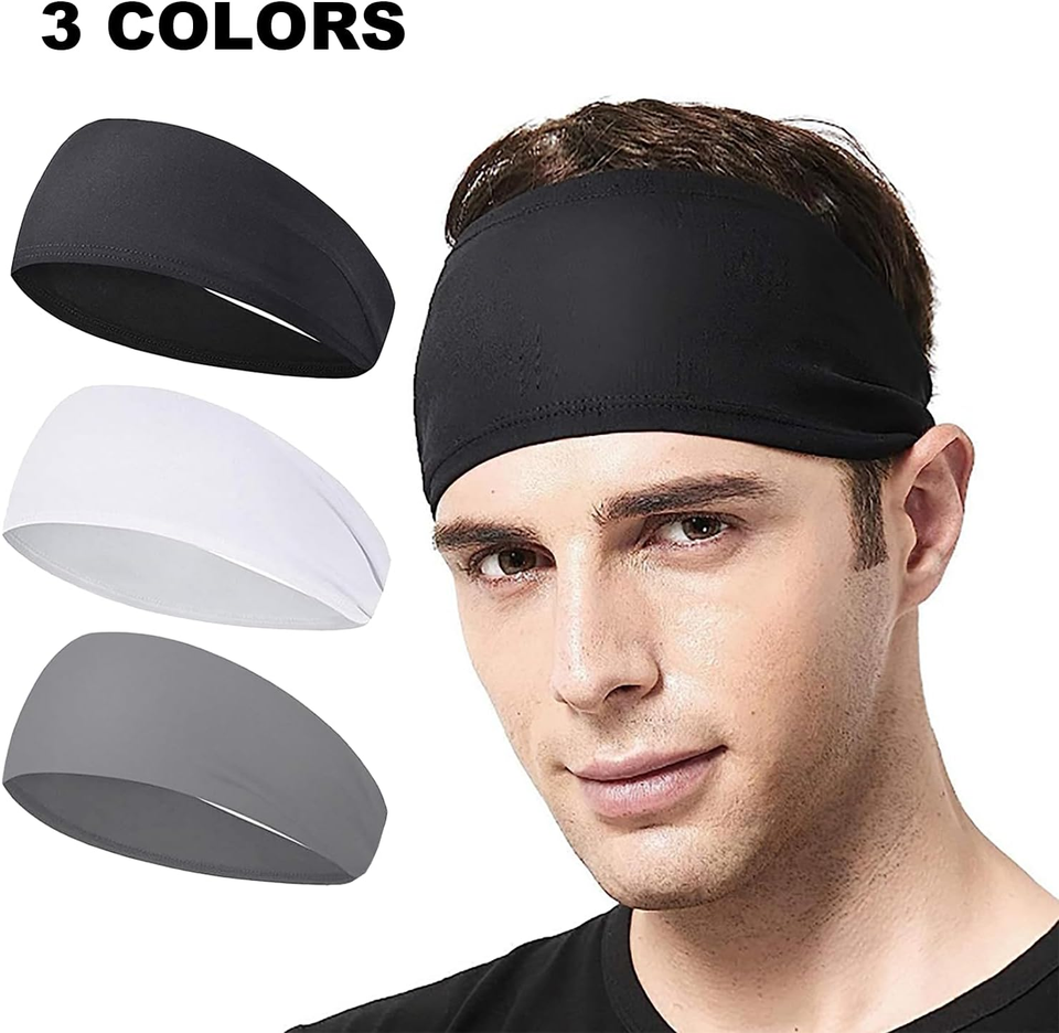 Sweat Headbands, Sports Headbands for Men Women, Head Band for Golf ...