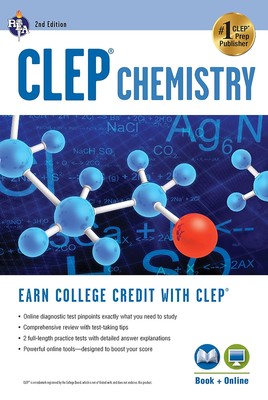 CLEP Chemistry Book + Online (CLEP Test Preparation) by Reel ...