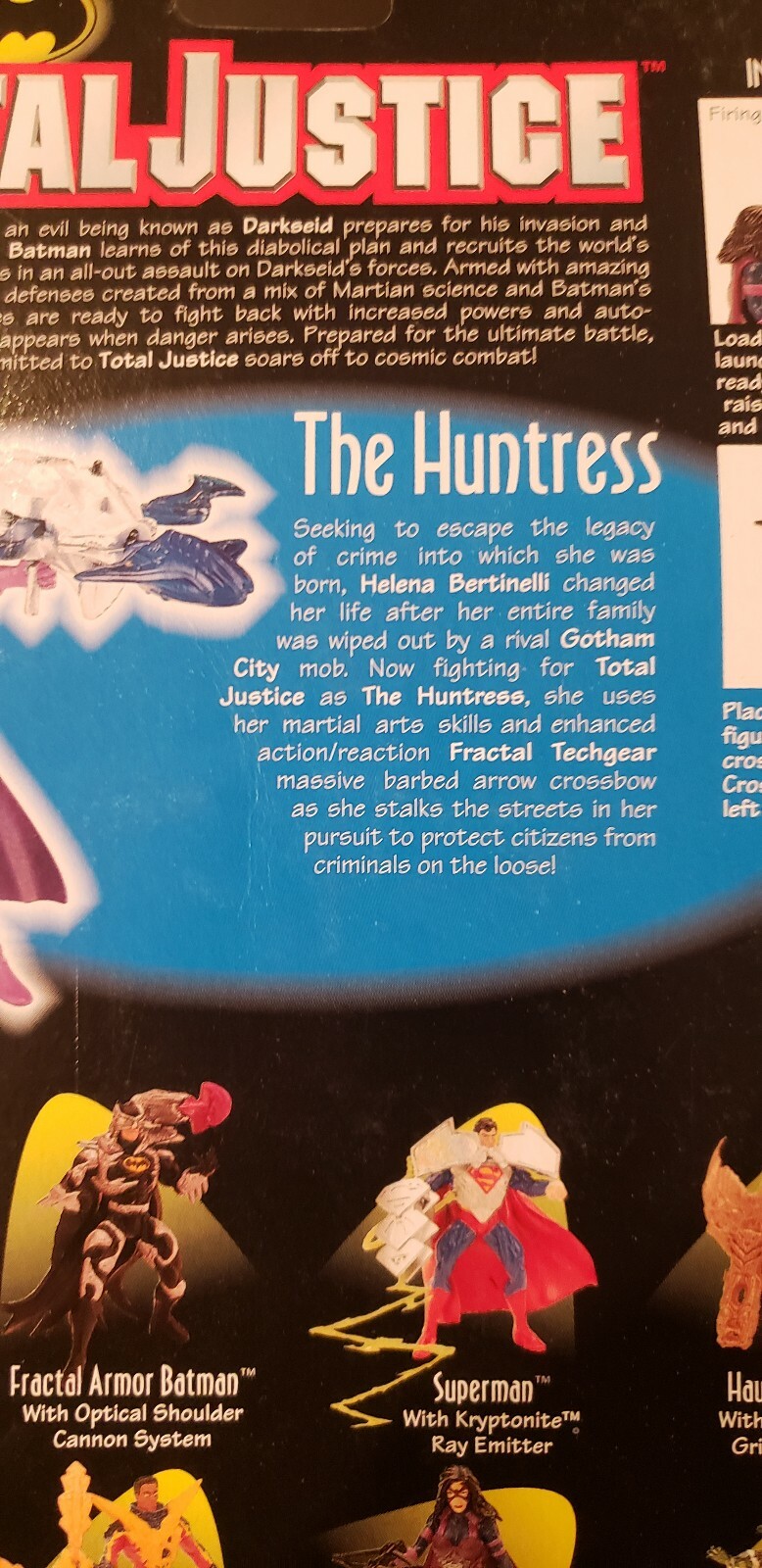 Total Justice The Huntress NEW Sealed Action Figure Kenner 1997 | eBay