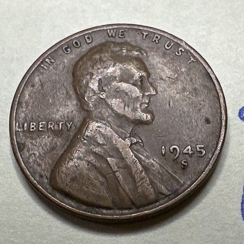 1945 S Lincoln Wheat Cent US Coin One 1c, San Francisco 8546N | eBay