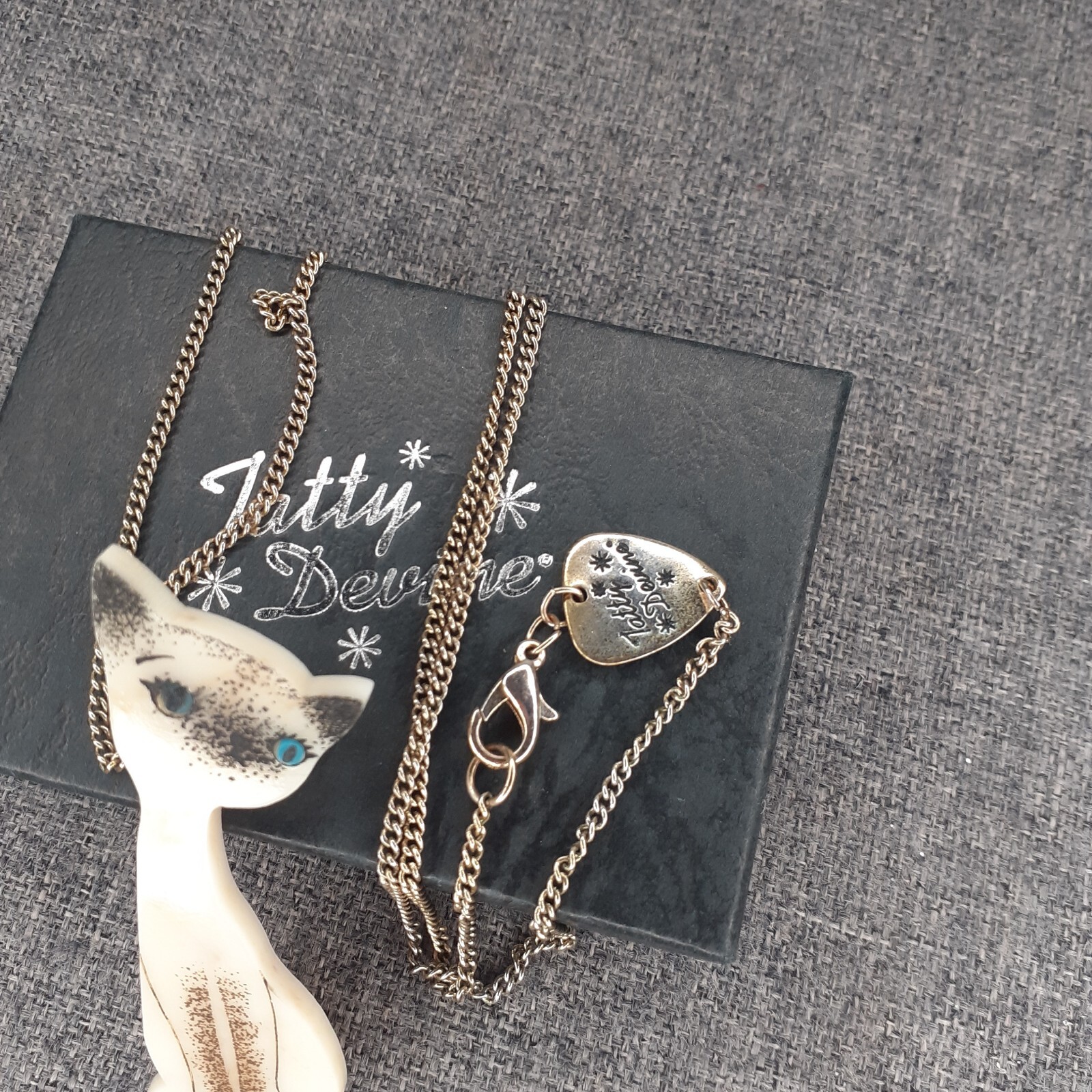 Tatty Devine Statement Acrylic Siamese Cat Necklace R… - Gem