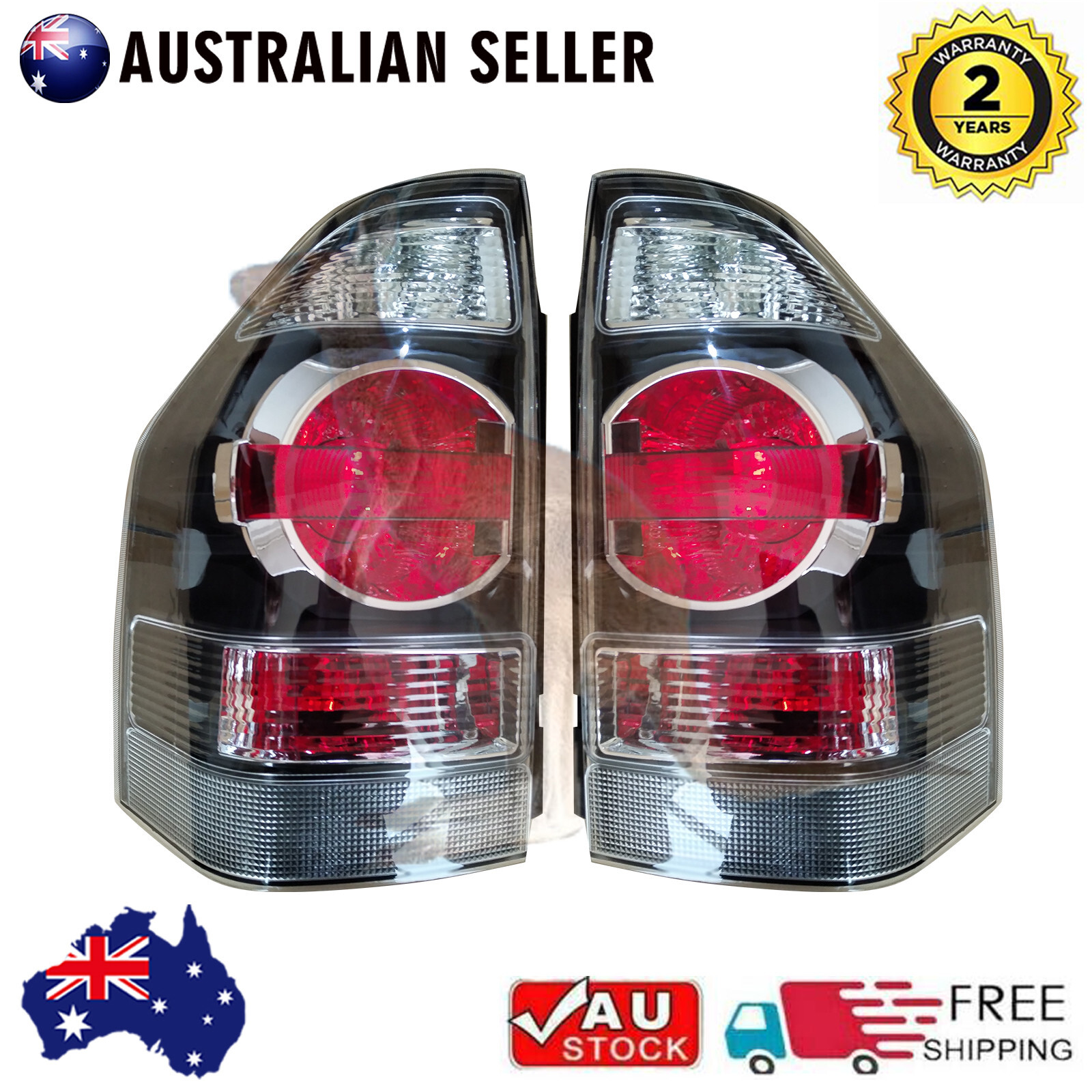 Pair For Mitsubishi Pajero NM NP 2001-2006 Set Tail Lights Rear Lamps ...