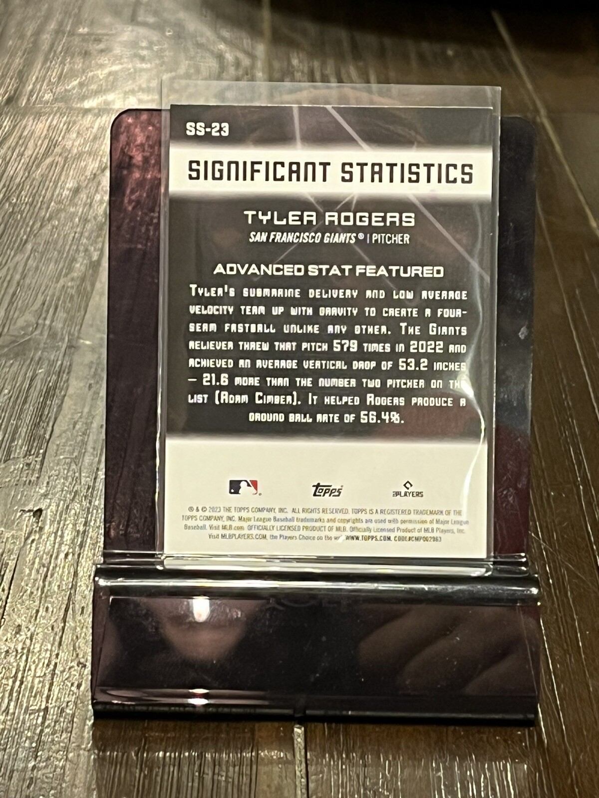 2023 Topps Series 2 - Significant Statistics #SS-23 Tyler Rogers, Tyler ...