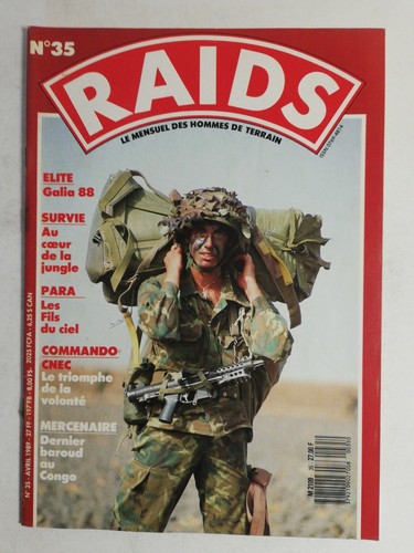 #12 Magazine Raids N35 avril 1989 survie au cœur de la jungle, commando ...