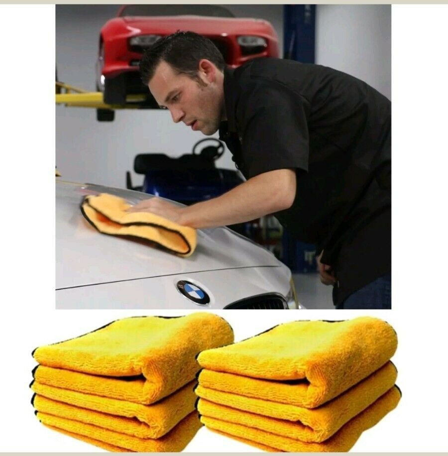 3x Super Towel Microfiber Cleaning Detailing Polishing Buffing Towel ...