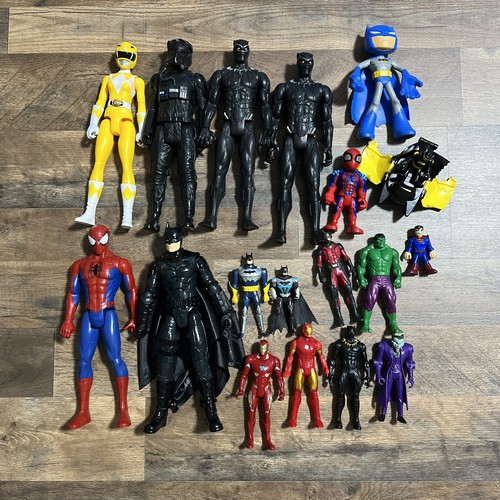 Lot Of 18 Mix Super Hero Characters Figures Action Figures Toys Variety ...