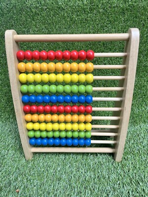 Abacus for Kids Math Preschool Number Learning Classic Wooden Toy with ...