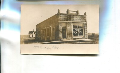 TALMAGE KANSAS STATE BANK REAL PHOTO POSTCARD 8029R | eBay