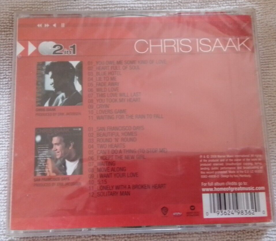 Chris Isaak – Chris Isaak / San Francisco Days- Brand New & Sealed CD ...