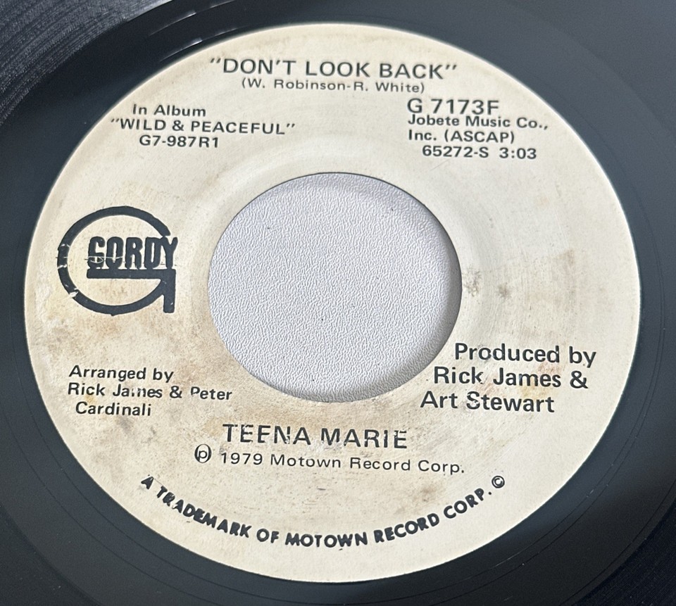 Teena Marie - Don't Look Back 7" Promo Soul Disco Vinyl Record EX / M ...